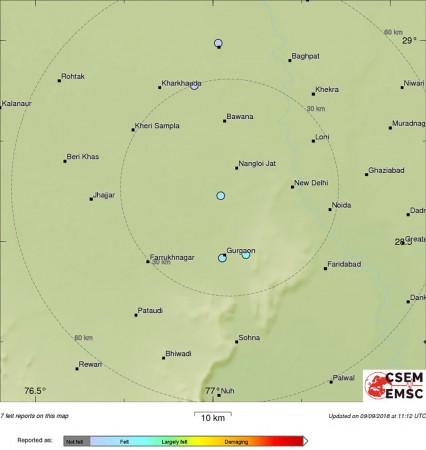 Earthquake in Delhi NCR; Measures 3.8 M - IBTimes India