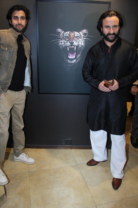 Saif Ali Khan and Dia Mirza attend wildlife photographer Shaaz Jung's ...