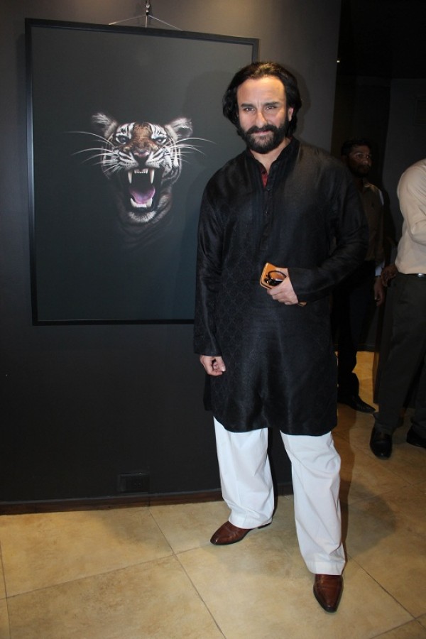 Saif Ali Khan and Dia Mirza attend wildlife photographer Shaaz Jung's ...