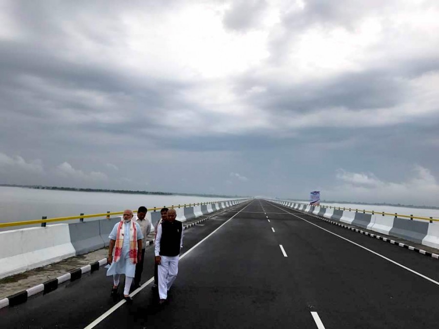 Narendra Modi inaugurates India's longest river bridge in Assam ...