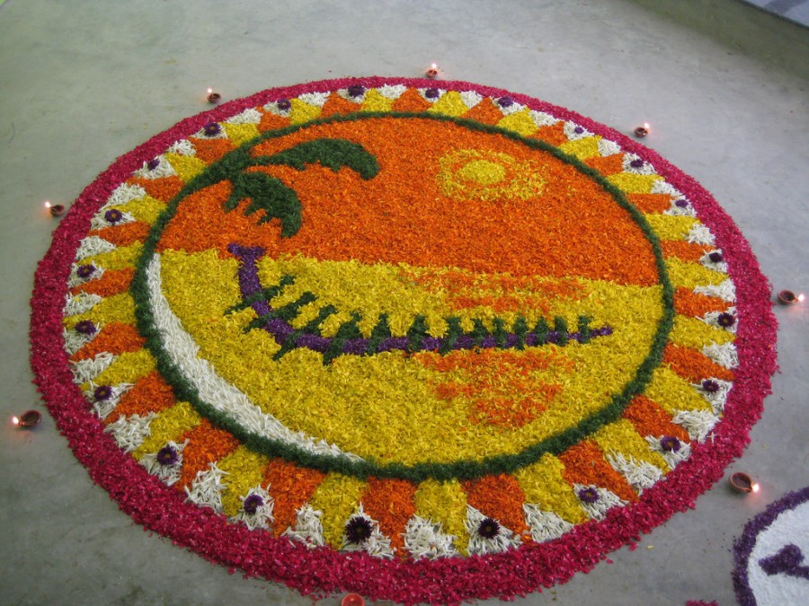 Onam 2017: Best and easy pookalam designs - Photos,Images,Gallery - 73081