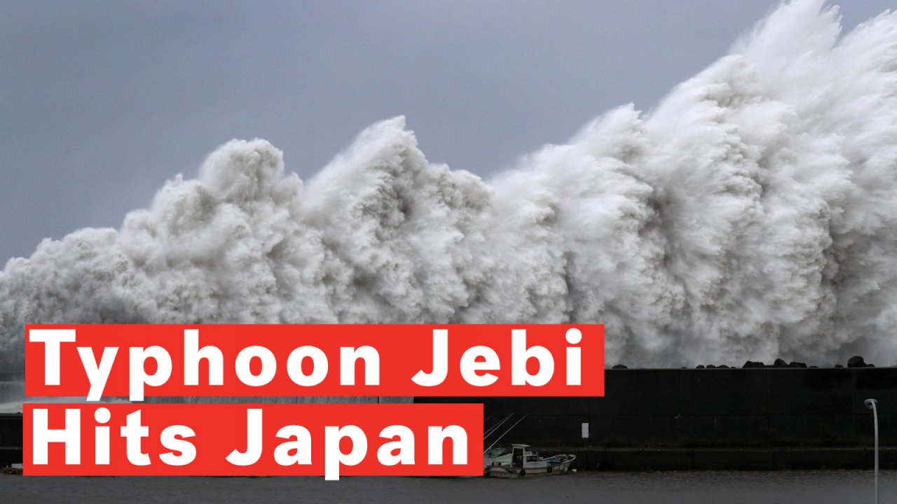 Typhoon Jebi: Japan hit by strongest storm in 25 years [ Photos ...