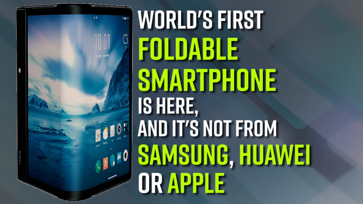 It's a smartphone. It's a tablet. It's the world's first foldable ...