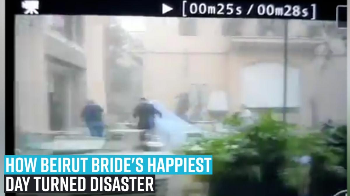 Lebanese bride happy to be alive after blast cuts short wedding video ...