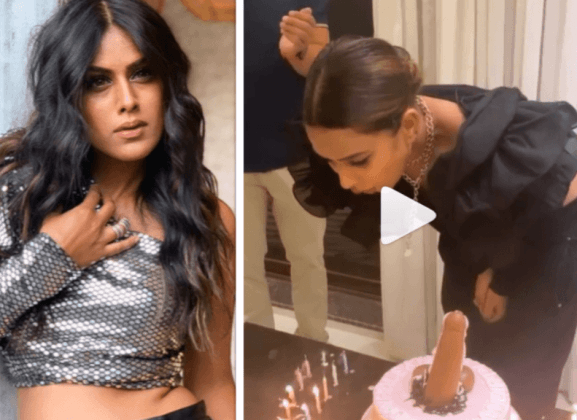 Nia Sharma cuts 'dick' shaped birthday cake, faces massive backlash on ...