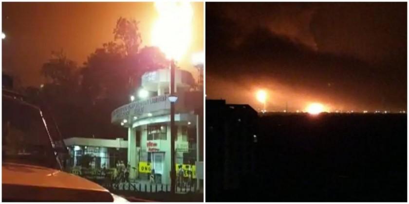 Massive fire breaks out at ONGC's Surat plant after 3 blasts, no ...