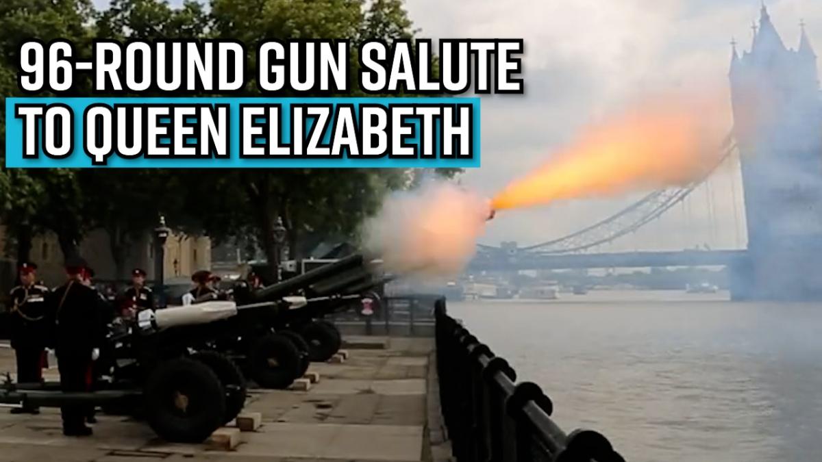 Queen Elizabeth funeral update: 96-round gun salute, royal mourning ...