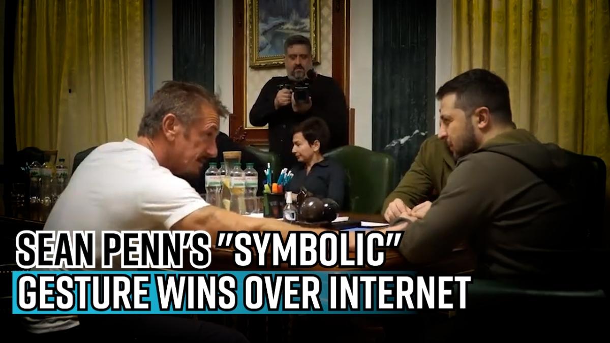 "When you win, bring it back"; Sean Penn gives Ukrainian President his ...