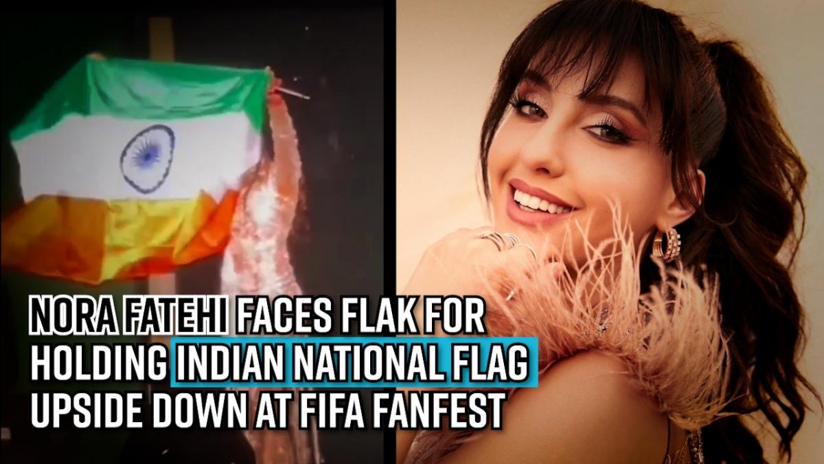 "Learn to hold Indian National Flag respectfully in your hand": Nora ...