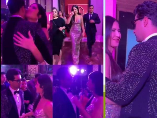 Vicky Kaushal Pulls Katrina Kaif Towards Him Steals A Kiss At Awards