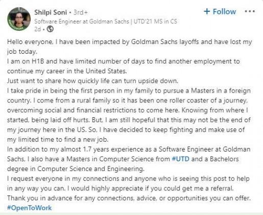 Goldman Sachs layoffs in India; shocking stories go viral on social ...
