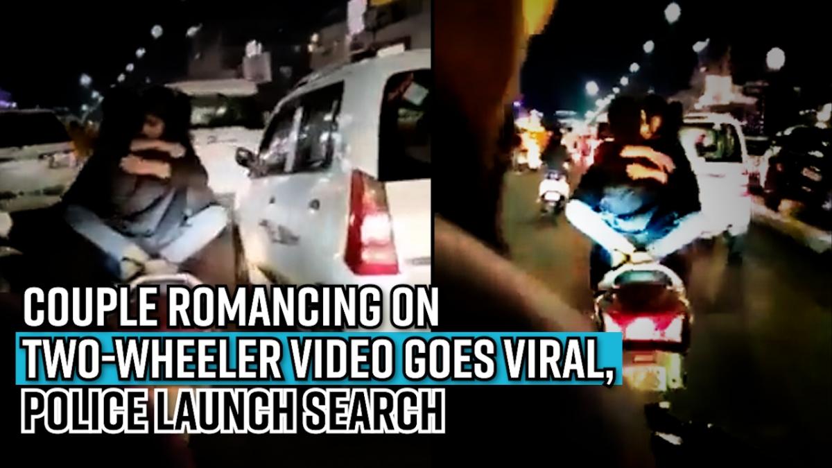 Lucknow police searching for couple romancing on two-wheeler after ...