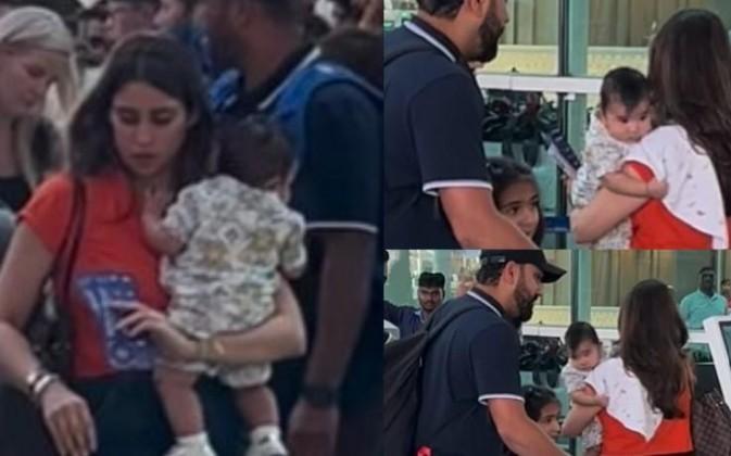 Rohit Sharma's newborn son, Ahaan, takes over social media with his ...