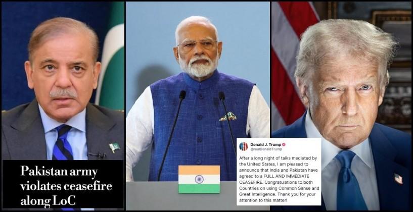 Pakistan violates Trump-brokered ceasefire; India deals with PAK's ...