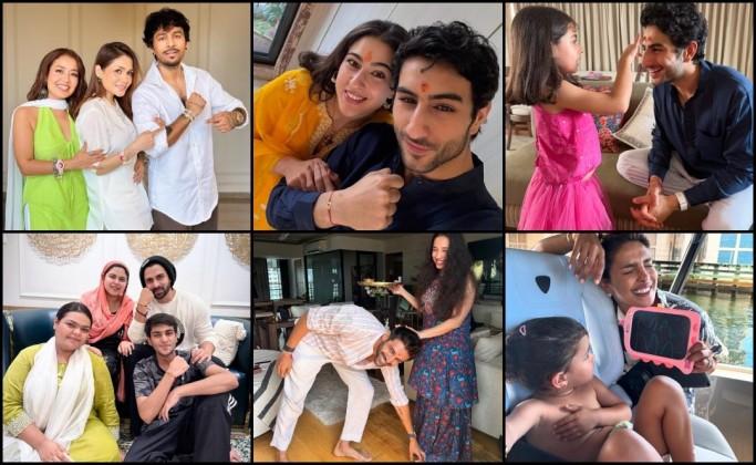 Raksha Bandhan 2025: Sara-Ibrahim-Inaaya, Shoaib-Saba, Kartik Aaryan ...