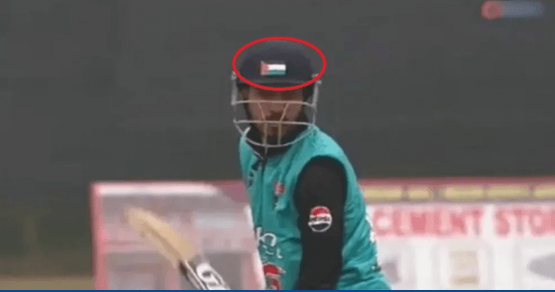 Palestinian flag on batsman's helmet sparks row in Jammu-Kashmir ...