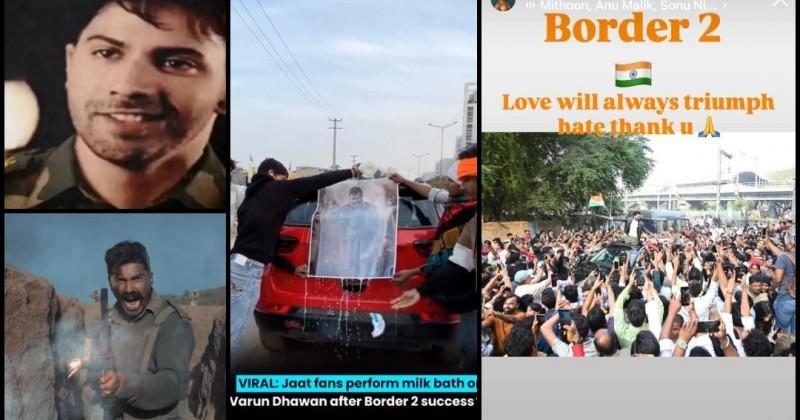 Border 2 success: Varun Dhawan's fans pour milk on his poster, netizens ...