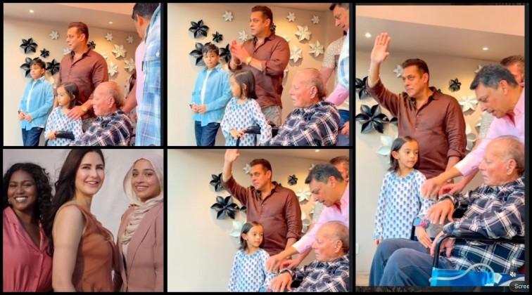 Eid Mubarak: Salman Khan blows flying kisses; Salim Khan waves at fans ...