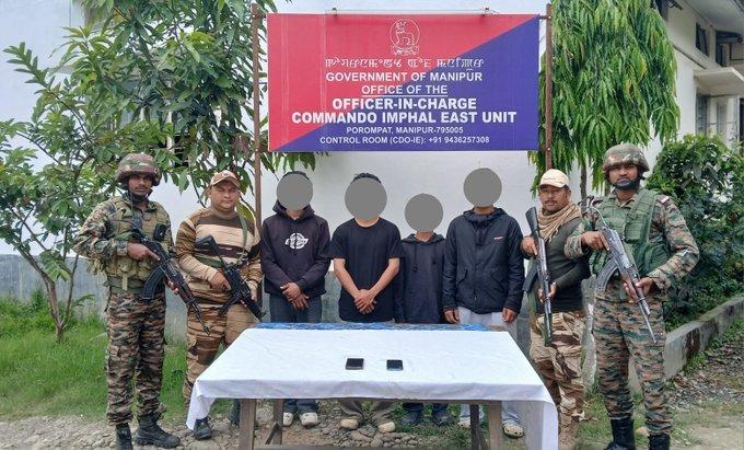 Eight militants, including 2 top leaders arrested in Manipur; arms ...