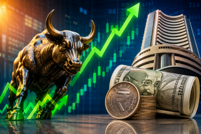 Sensex jumps 544 points, tops 76,800; Nifty nears 24,000, rupee stays ...