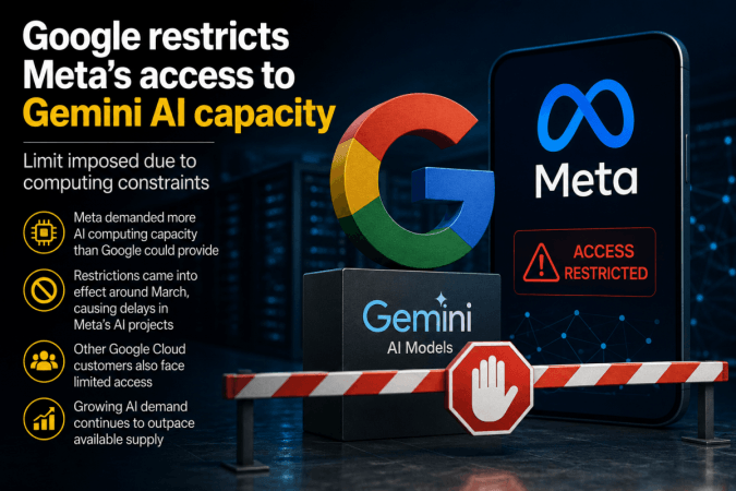 Google restricts Meta's access to Gemini AI capacity amid computing ...