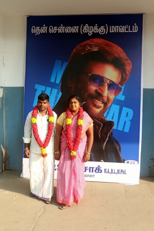 Rajinikanth's die-hard fans tie the knot at theater screening his new ...