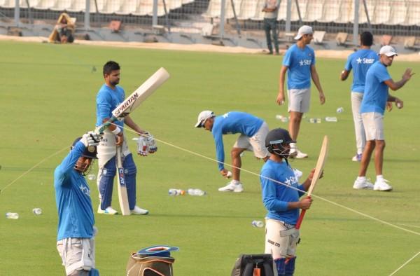 India vs West Indies World T20 warm up: Dhoni, Kohli, Raina during ...