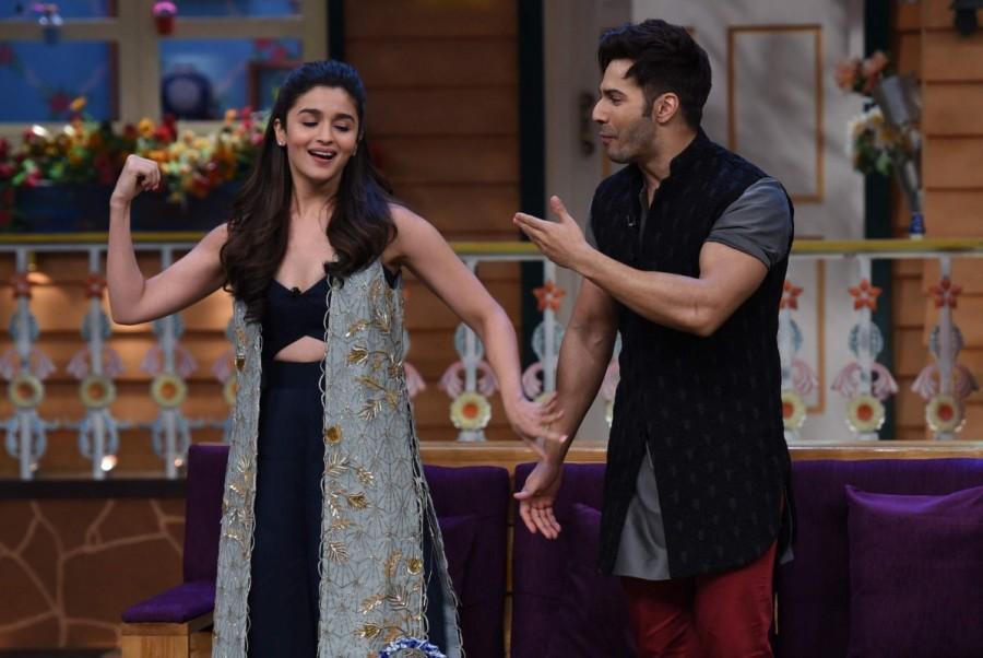 Varun Dhawan, Alia Bhatt promote Badrinath Ki Dulhania on the sets of The Kapil Sharma Show ...