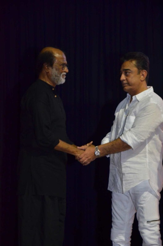 Rajinikanth and Kamal Haasan at Chandra Haasan Memorial Meet - Photos ...