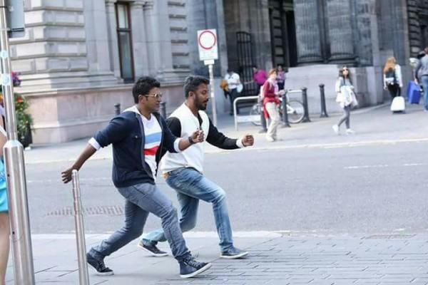 Puneeth Rajkumar, Rashmika Mandanna's Anjani Putra working stills ...