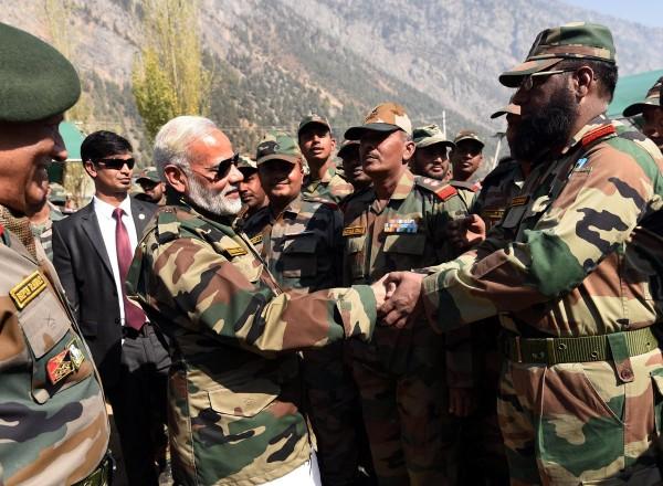 PM Narendra Modi celebrates Diwali with soldiers at LoC - Photos,Images ...