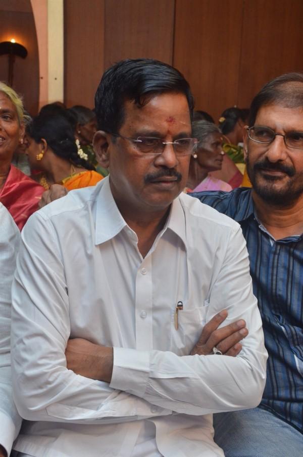 Sathyaraj, Goundamani at Producer M Ramanathan daughter wedding ...